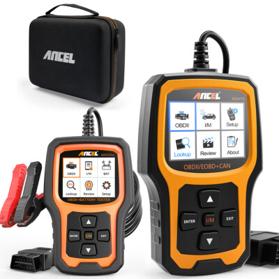 ANCEL OBD2 Scanner AD410 Pro Battery Tester 2 in 1 Diagnostic Tool for ...