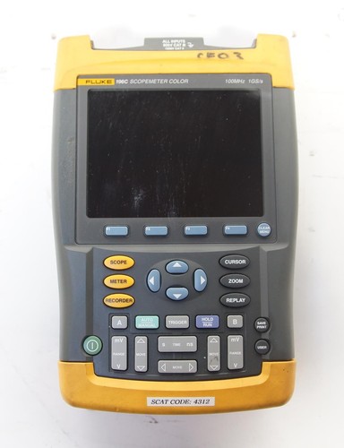 Fluke 196C 100MHz 1GS/s Digital Oscilloscope Scopemeter Multimeter AS ...