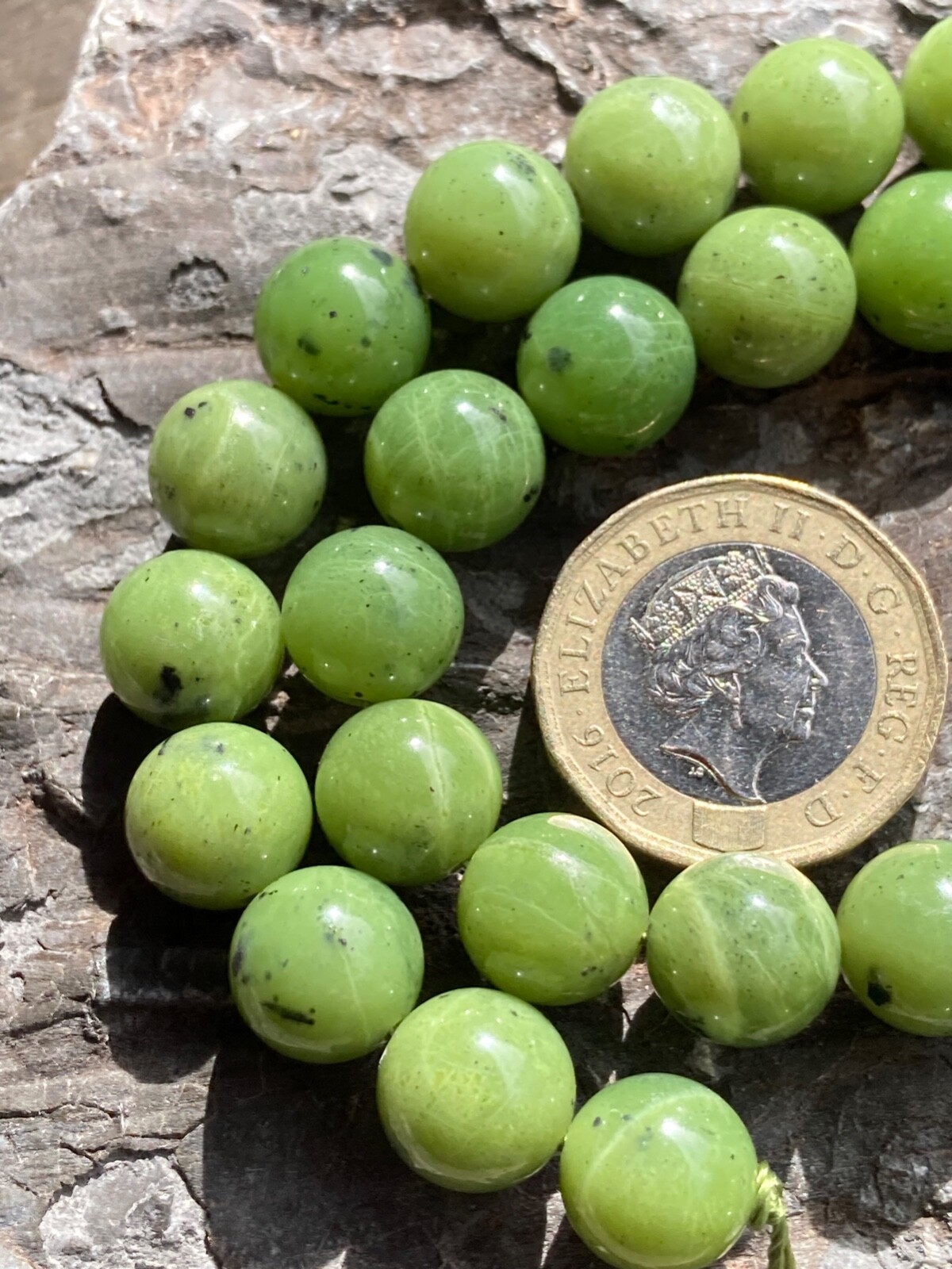 Canadian Jade - Semi Precious Gemstone Beads 8mm 39cm Strand Jewellery ...