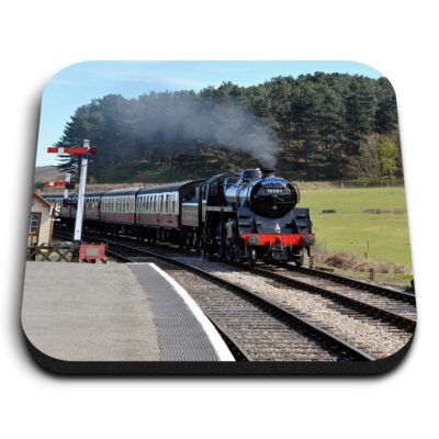 1x Square Fridge MDF Magnet Steam Locomotive Norfolk Train #52146 | eBay UK
