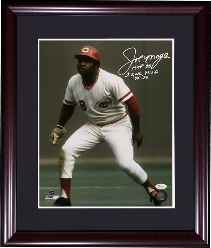 Joe Morgan signed 11x14 Stat photo HOF 90 2x NL MVP 75-76 framed Mint ...