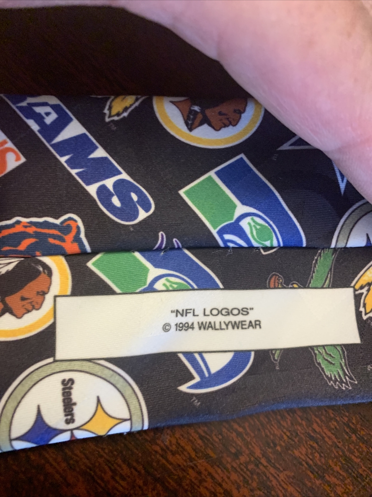 1994 Surrey Walleywear NFL Team Logos Necktie, wide, … - Gem
