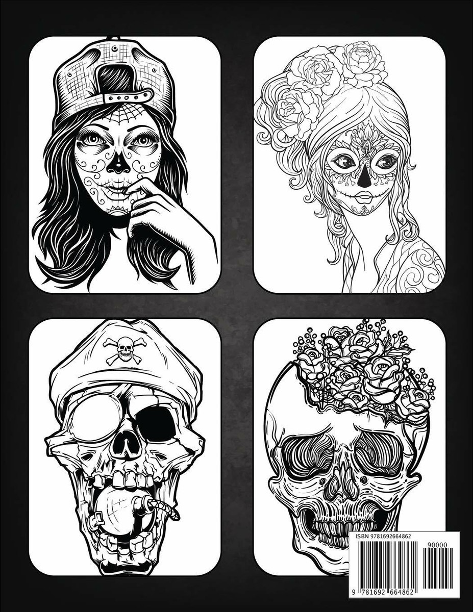 Dia De Los Muertos Sugar Skull Coloring Pages