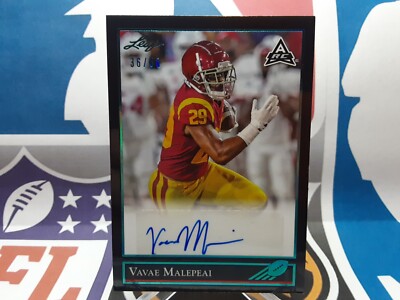 🏈2021 Leaf Memories 1992 Platinum Spectrum 36/50 Vavae Malepeai #BG-VM1 ...