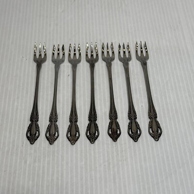 Oneida Distinction Deluxe HH Raphael 6" Cocktail Forks Lot Of 7 ...