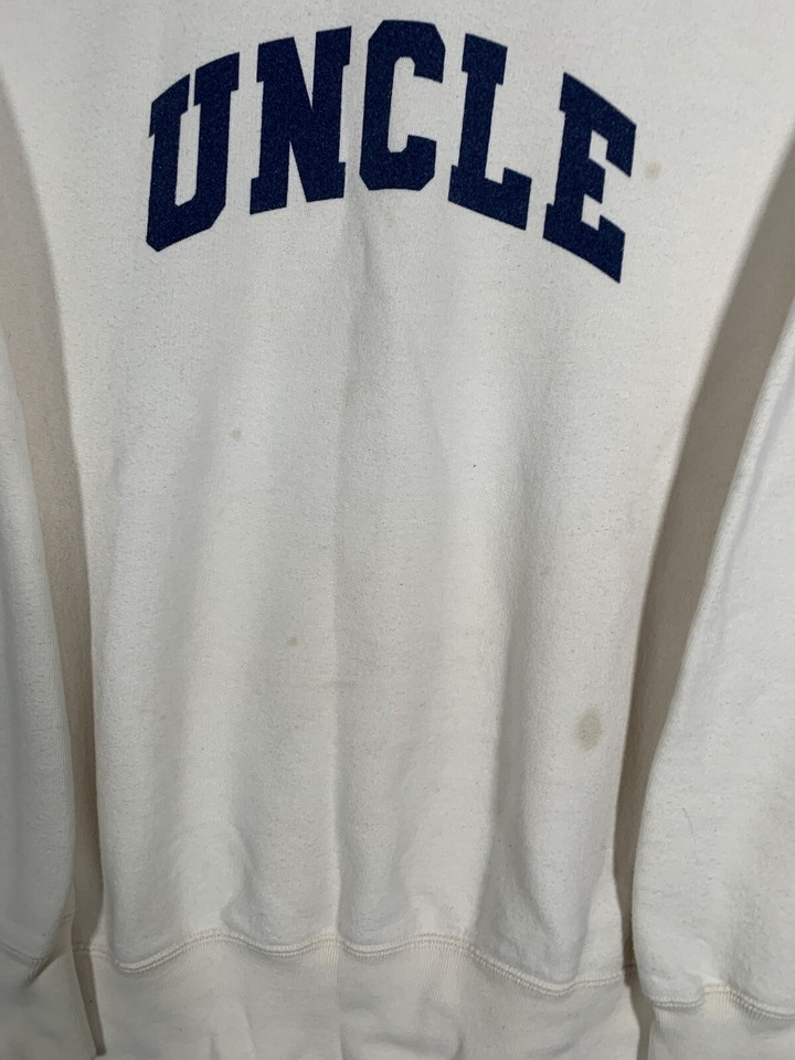 Uncle Studios Sweatshirt Womens Size Small White Crewneck Pullover | eBay