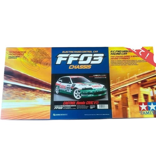 TAMIYA 1/10 RC CASTROL Honda CIVIC VTi FF-03 CHASSIS Kit | eBay