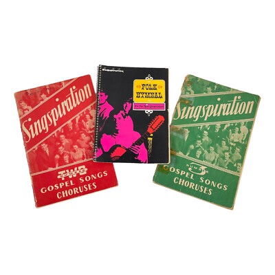 Singspiration Song Books Lot of 3 Gospel Chorus Folk Words & Music ...