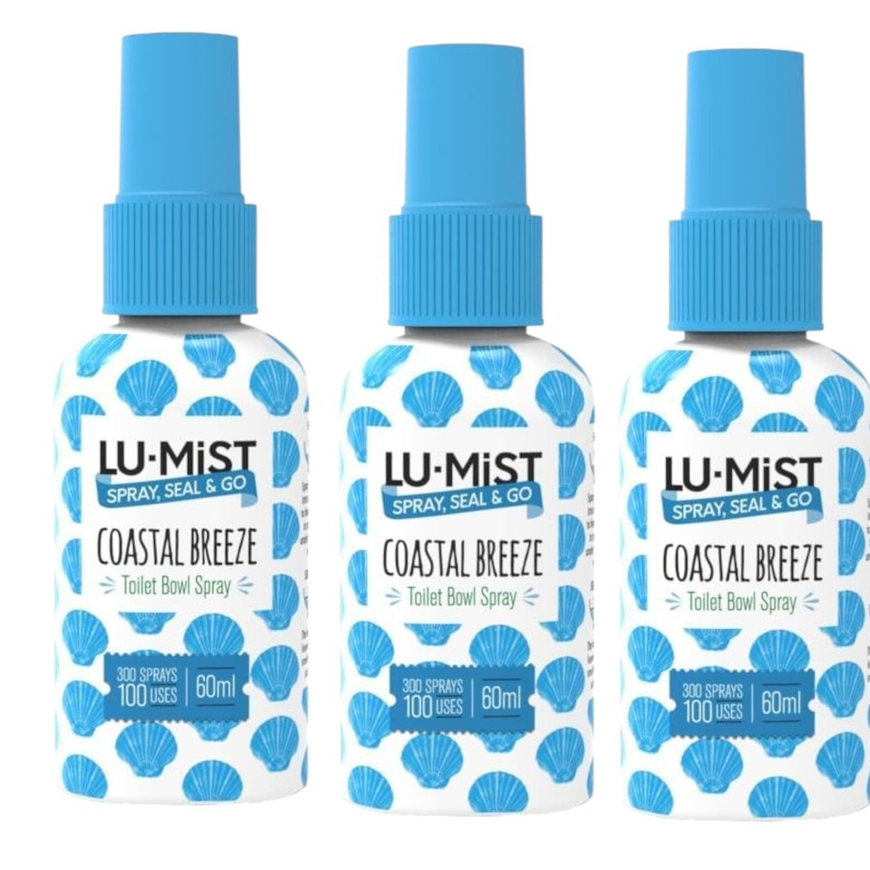 Lu-Mist Toilet Bowl Spray Coastal Breeze 3 x 60ml Pocket Size New | eBay UK