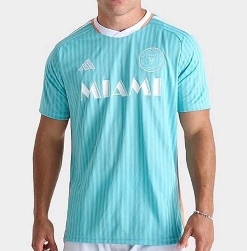 Adidas Inter Miami CF Aqua 2024 Archive Jersey JJ1449 Men Sz S | eBay