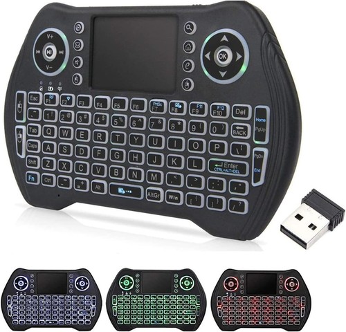 Mini Wireless Keyboard Backlit With Touchpad Mouse Combo and Multimedia ...