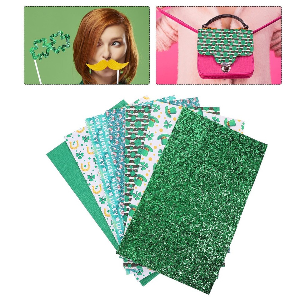7 Pcs St Patricks Day Accessories Patrick's Synthetic PU Printed | eBay UK