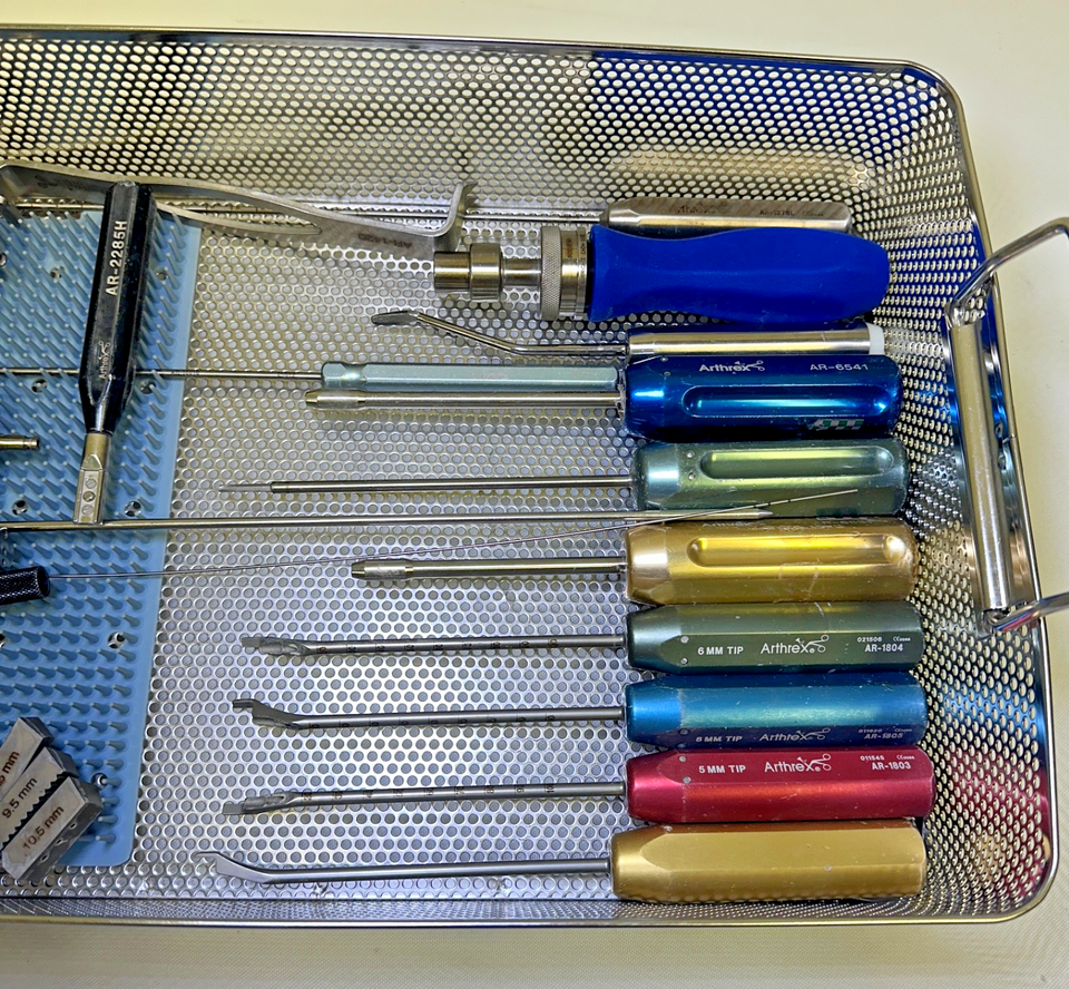 Arthrex ACL Reconstruction System w/ Sterlization Tray Arthroscopy ...
