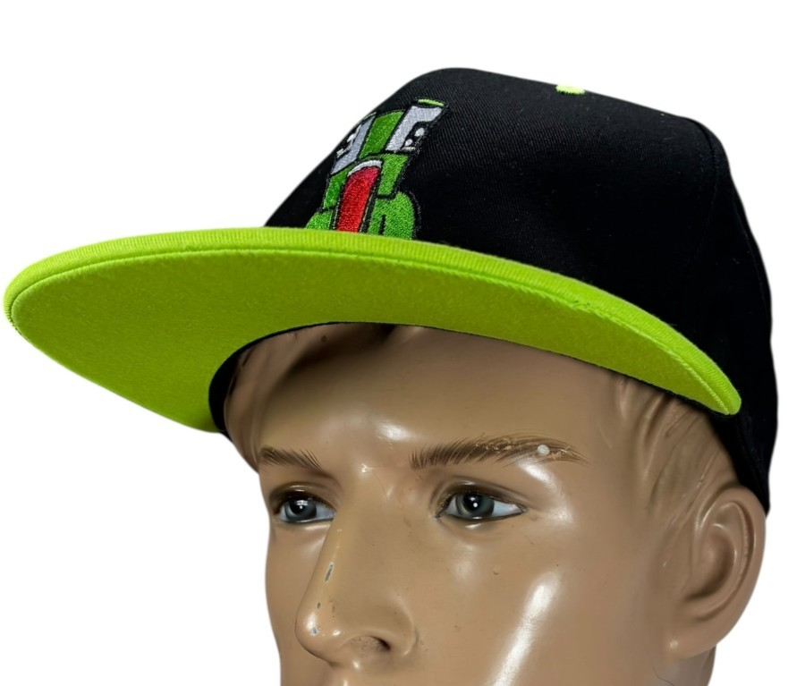 unspeakable gaming frog black green hat with script on bill | eBay