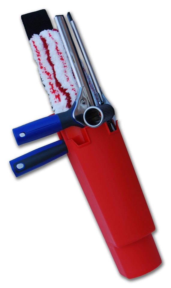 Professional Red Window Cleaning Bucket On A Belt / Hip Bucket ...