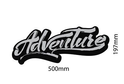 50cm Adventure sticker decal for motorhome, 4x4, vehicle , boat truck ...