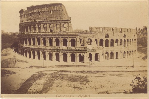 Colosseum Rome Italy Photo Vintage Albumen ca 1880 | eBay