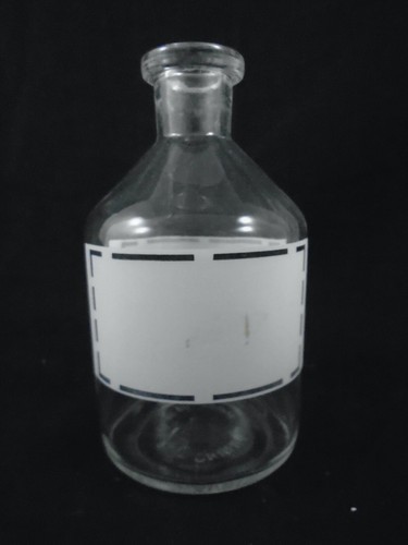 PYREX Glass 250mL Narrow Mouth Solution Bottle BLANK LABEL (Without ...