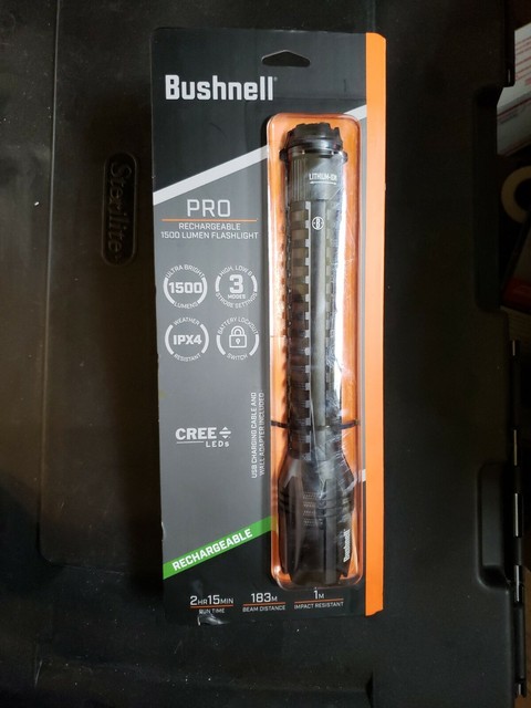 Bushnell Pro 1500 Lumens Rechargeable Flashlight - 20511 for sale ...
