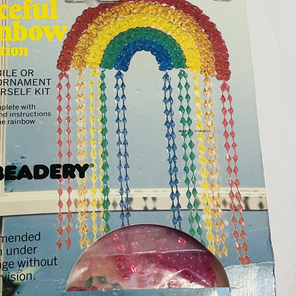 The Beadery Make & Melt Peaceful Rainbow Decoration Mobile or Window ...