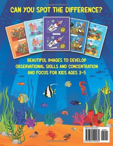 Spot the Difference Book for Kids ages 3-5 65+ Puzzles - 300 ...