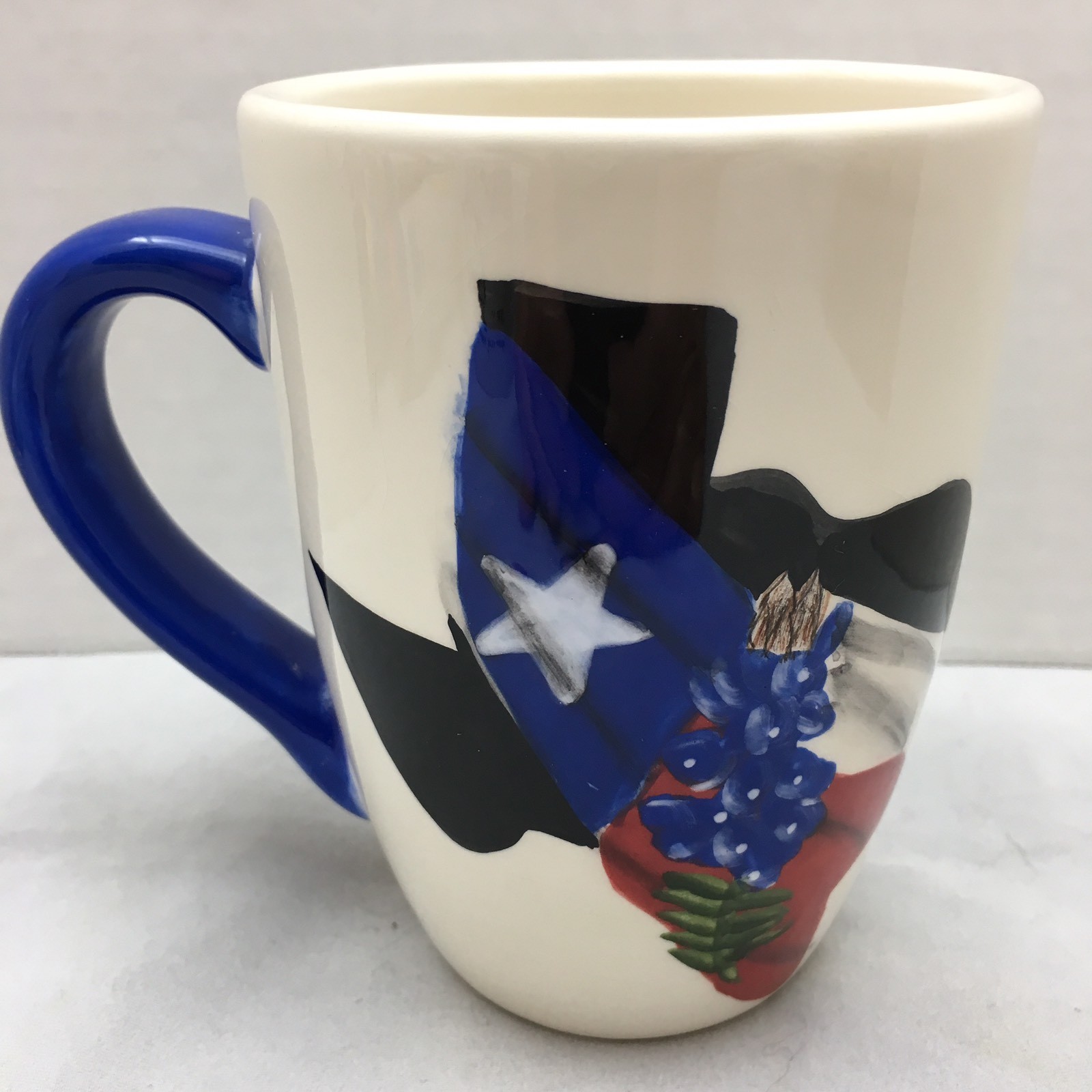 Texas Bluebonnets Coffee Mug Cup Souvenir Artist Lolita Irby 2004 4 1/2 ...