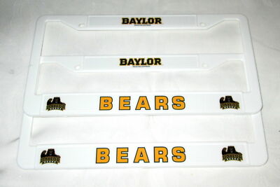TWO (2) BAYLOR BEARS LICENSE PLATE FRAMES #12w - NEW | eBay