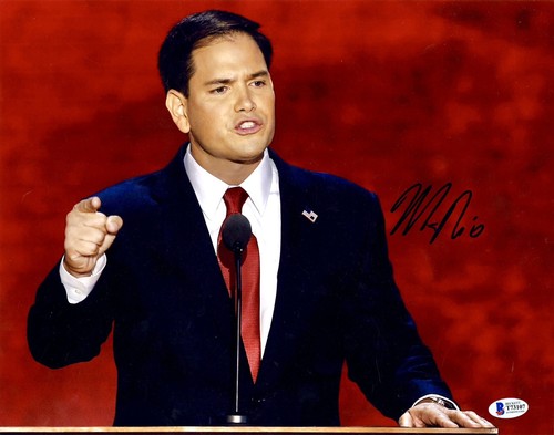 Marco Rubio Signed 11x14 Photo BGS COA Auto Governor Senator VP Beckett ...
