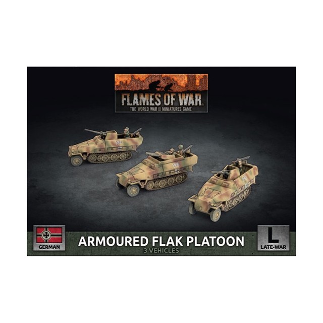 Battlefront Flames of War: German: Armoured Flak Platoon Miniature for ...