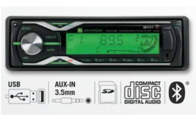Genuine John Deere CD Radio Stereo Head Unit SD Card USB Aux Input ...