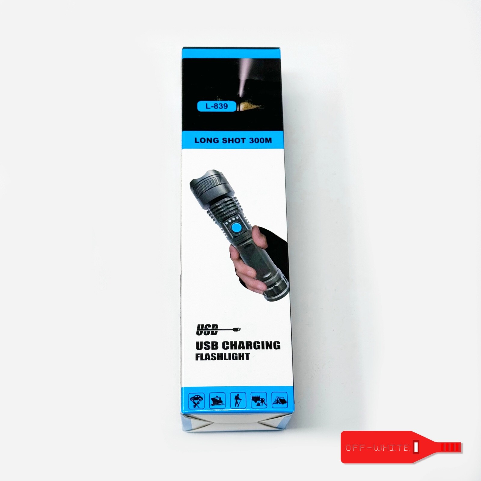 USB CHARGING FLASHLIGHT MODEL LONG SHOT 300M MODEL L-839 | eBay