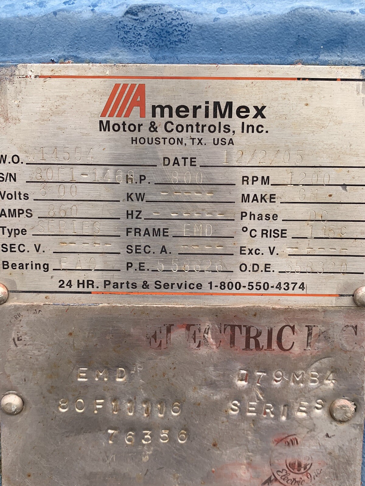 Emd D79 Dc Series Traction Motor 800hp | eBay