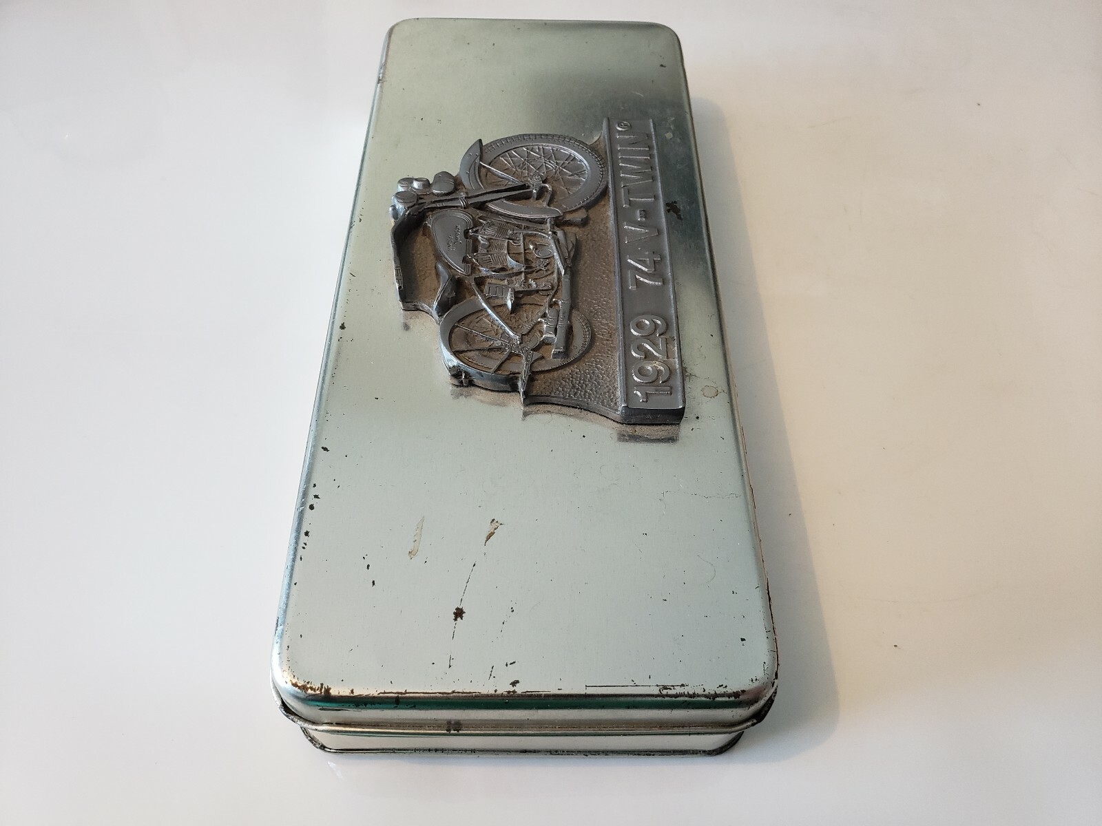 Harley Davidson Candy Tin 1995 patsies candies box case 1929 74 V-Twin ...