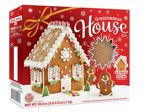 Gingerbread House Building Kit NUT FREE Includes EZ Build Roof Holder ...