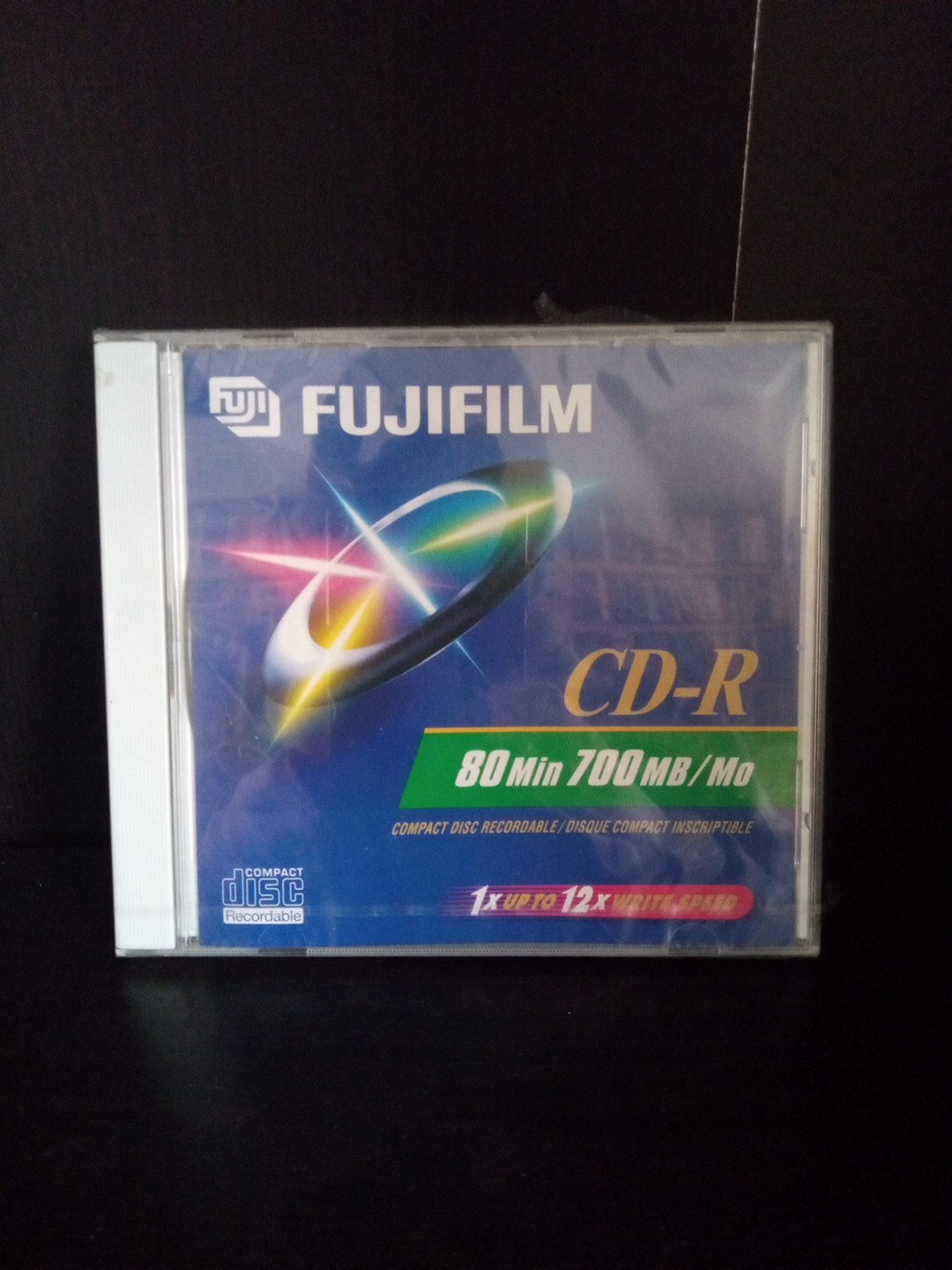 FUJIFILM CD-R 80min 700MB 12X Blank Recordable Media Sealed Compact ...