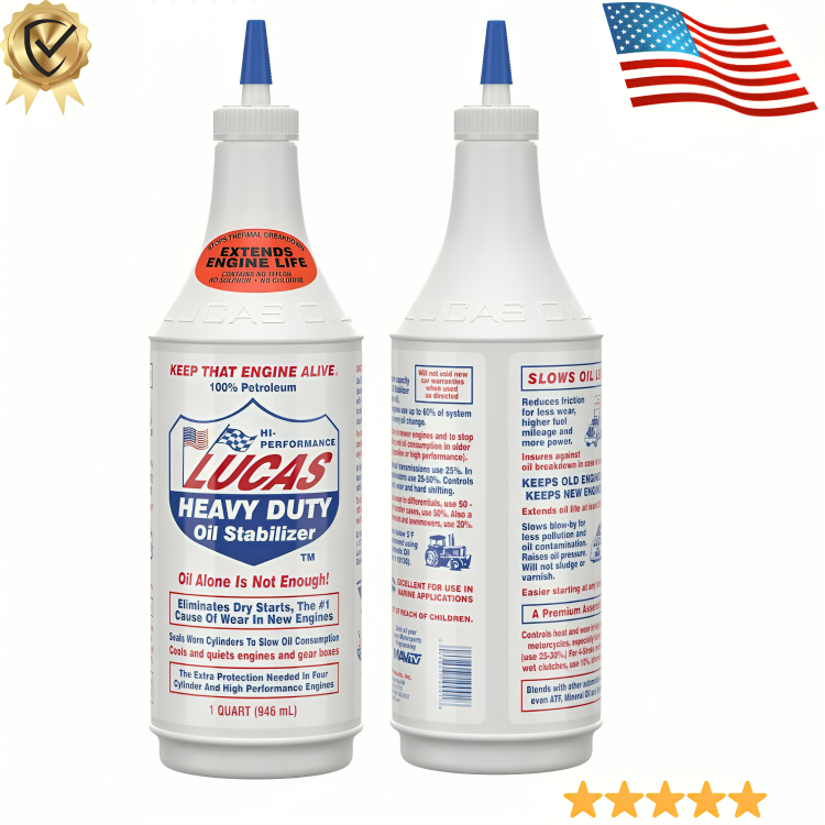 Lucas 10001 Heavy Duty Oil Stabilizer 1 Quart | 0.94 Liter Pack Of (1 ...