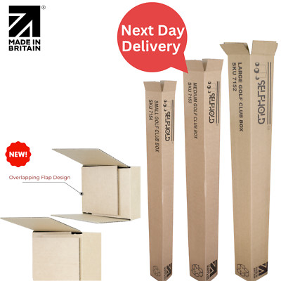 STRONG Golf Club Shipping Boxes - Cardboard Postal and Storage Golf Box ...