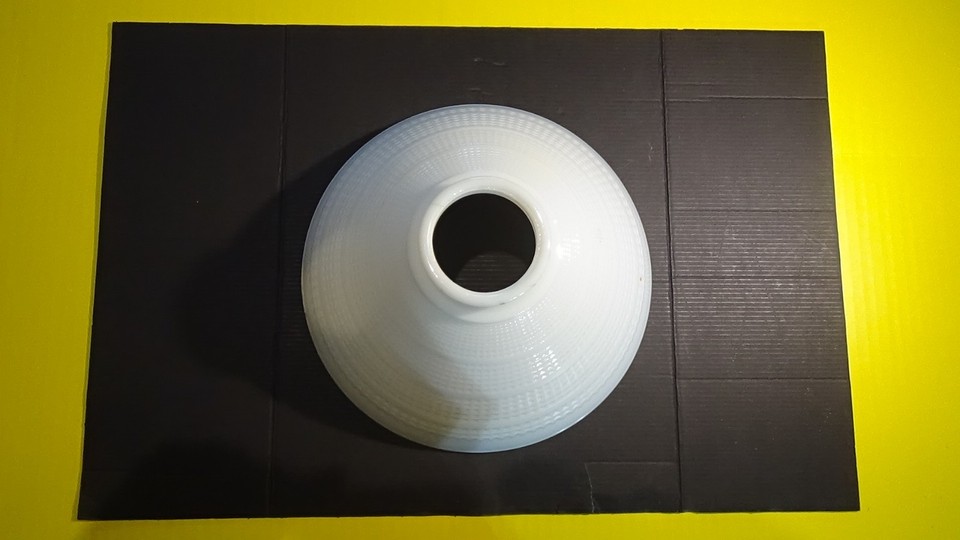 Vintage Milk glass torchiere lamp shade with waffle pattern. | eBay