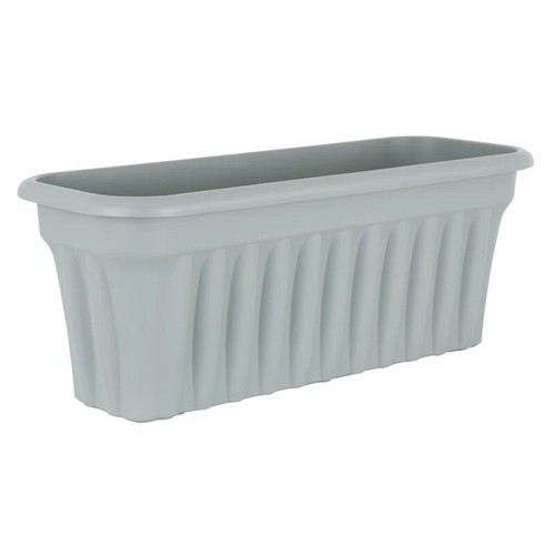 80cm Extra Large Grey Trough Plant Pot Garden Long Flower Herb Plastic ...