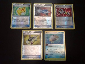 LOT Of 5 POKEMON Uncommon REVERSE HOLO FOIL Holofoil Cards 5 Different ...