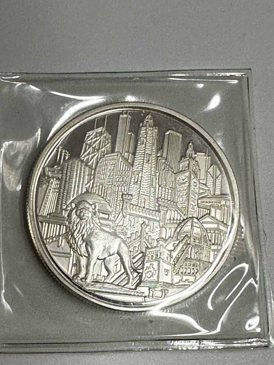 1 Oz .999 Silver 1 TROY OZ. WORLD CUP USA 1994 CHICAGO 1 Oz .999 Silver 1 TROY OZ. WORLD CUP USA 1994 CHICAGO