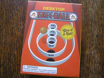 Running Press Desktop SKEE~BALL Mini Arcade Game w/ 5 Balls & 32~Pg ...