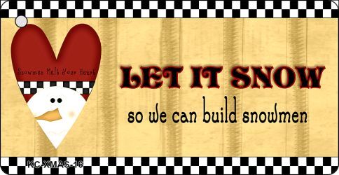 Let It Snow Novelty Aluminum Key Chain Holiday Christmas | eBay