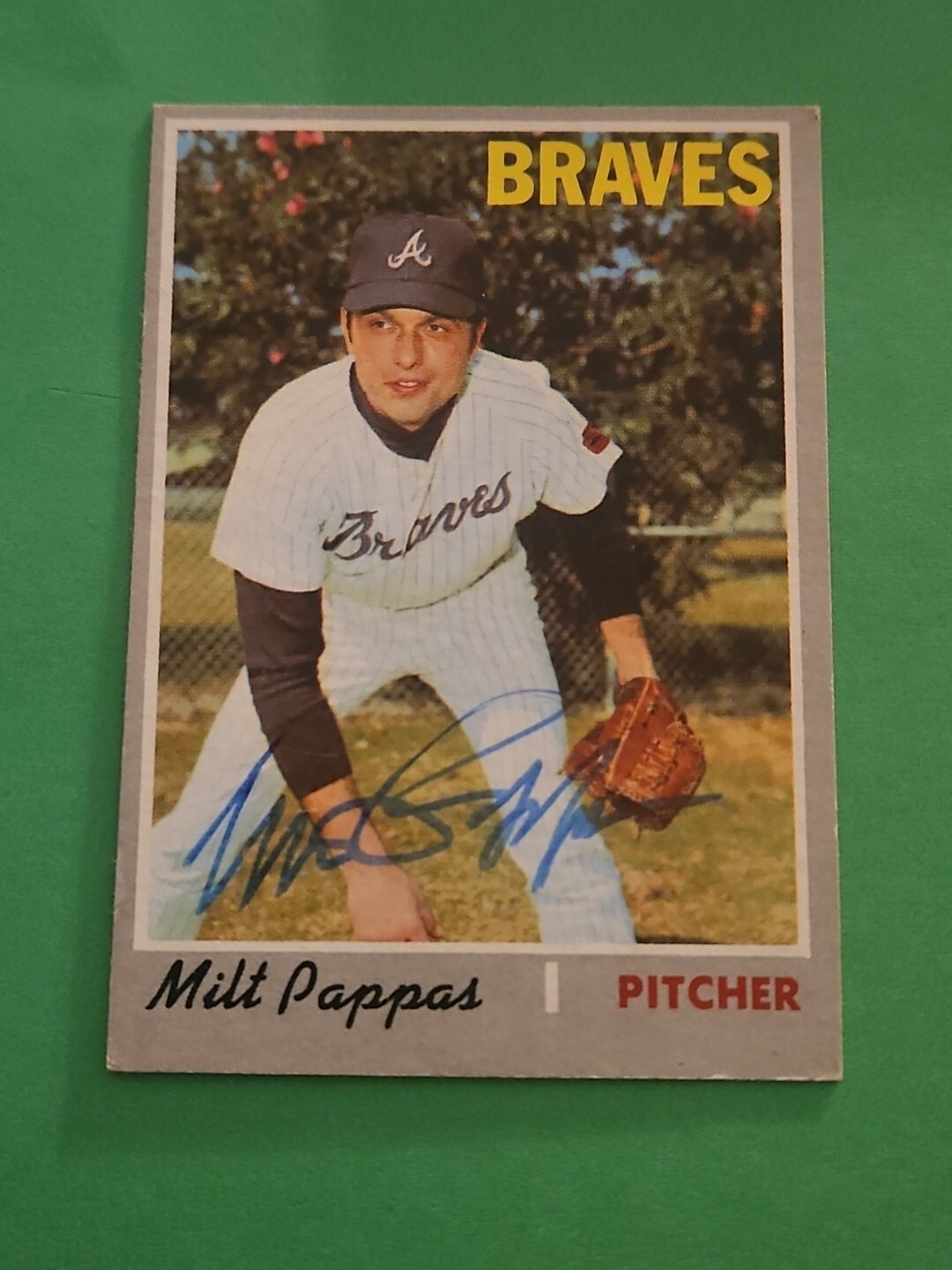 ⚾️Milt Pappas Auto #576 signed autograph auto 1970 Topps Baseball ...