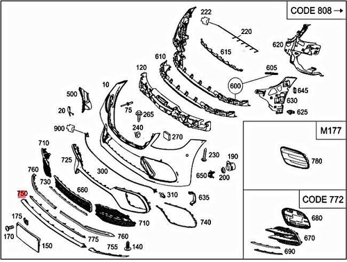 Genuine MERCEDES X222 S-CLASS W222 X222 Trim strip 2228857600 | eBay