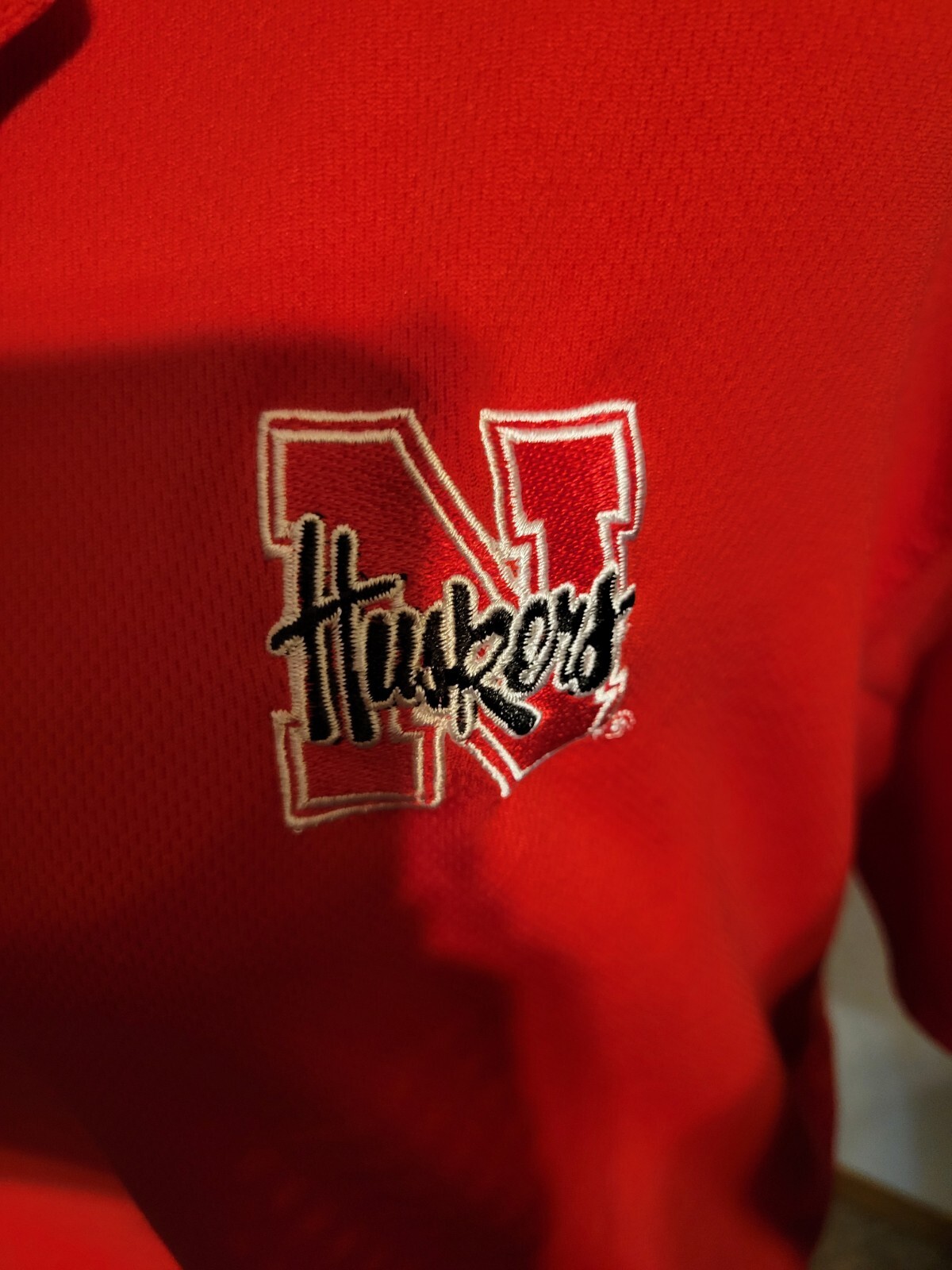 Nebraska Cornhuskers Polo Shirt Mens XL Red Adidas Golf Casual ...