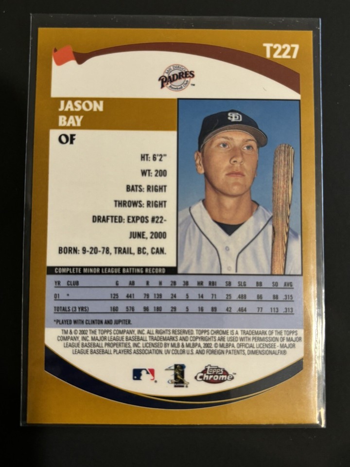 2002 Topps Chrome Traded #T227 Jason Bay Rookie | eBay