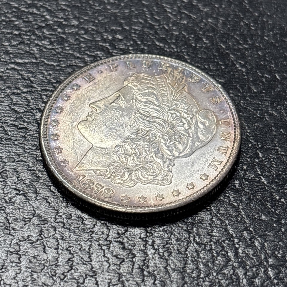 1878 S Morgan Silver Dollar Rainbow Toning BEAUTIFUL COIN | eBay