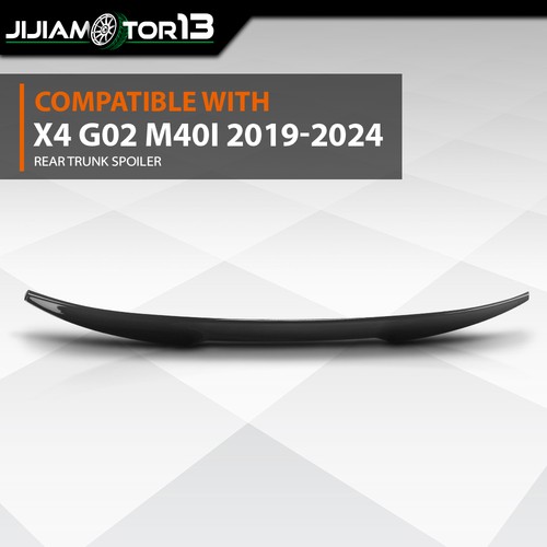 Fit For 2019-2024 BMW X4 G02 M4 Style Rear Trunk Spoiler Roof Wing ...