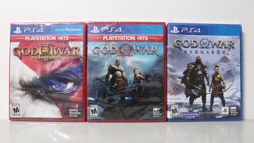 God of War III Remastered, 2018, & Ragnarok (PlayStation 4, PS4) 3 Game ...